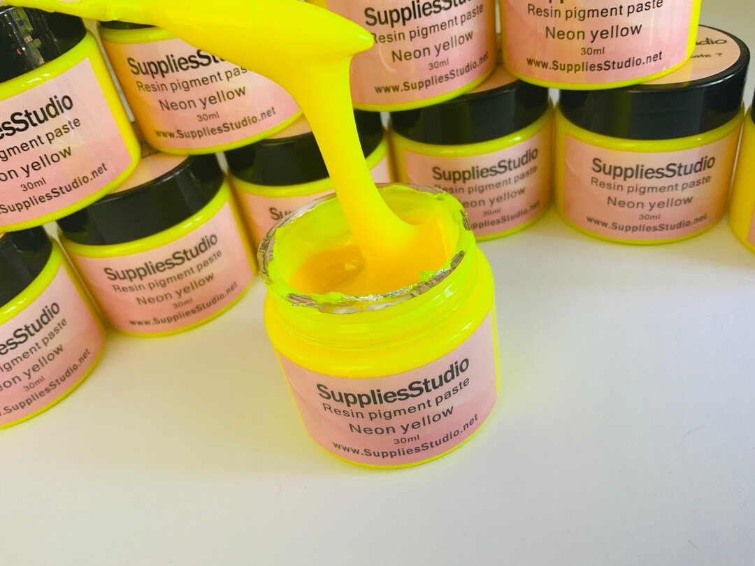 Highly Concentrated , Neon Yellow Epoxy Pigment Paste , Resin , Resin ...