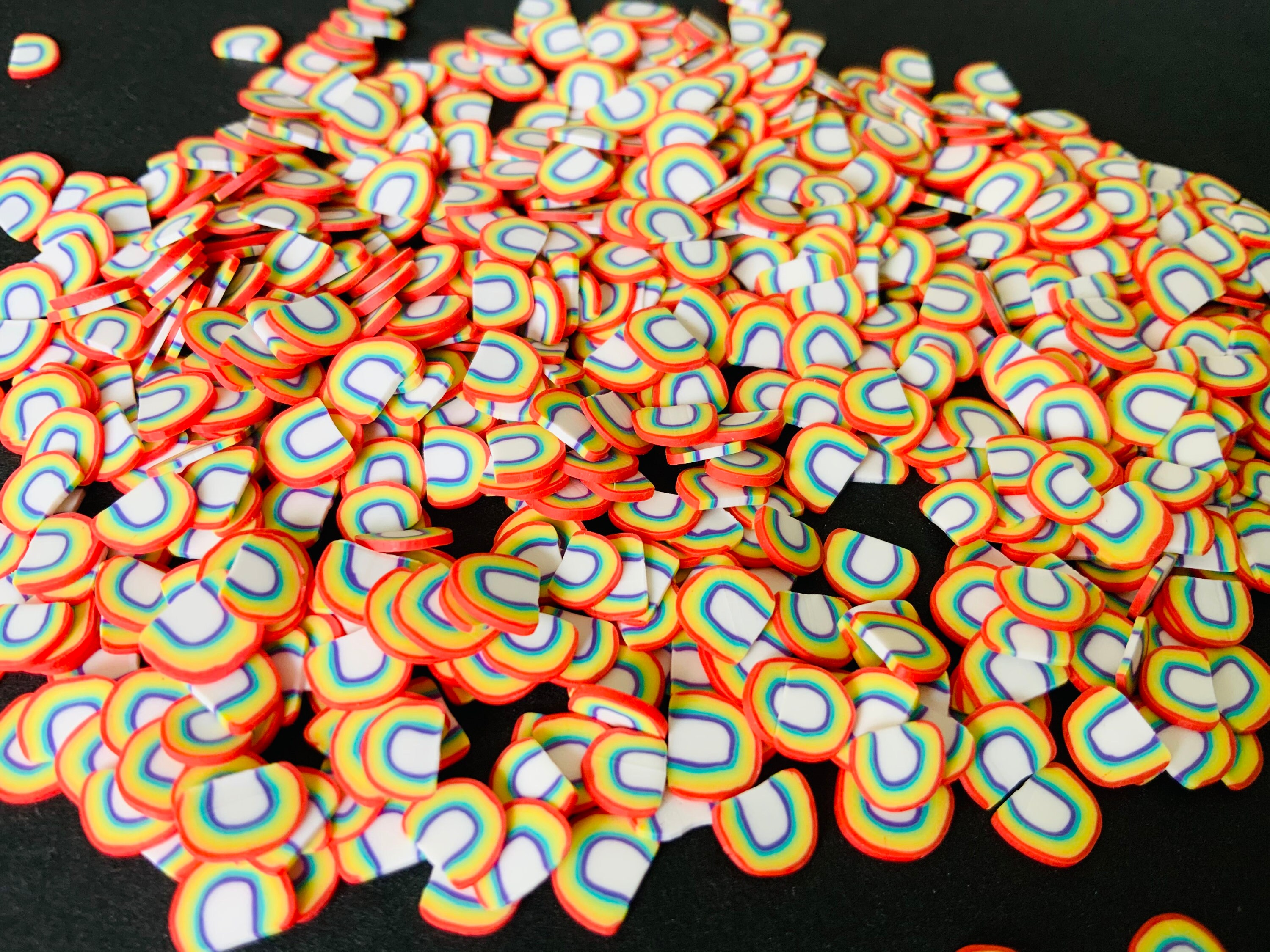 10g Rainbow Clay Slices Fimo Clay Slice Resin Supplies - Etsy UK