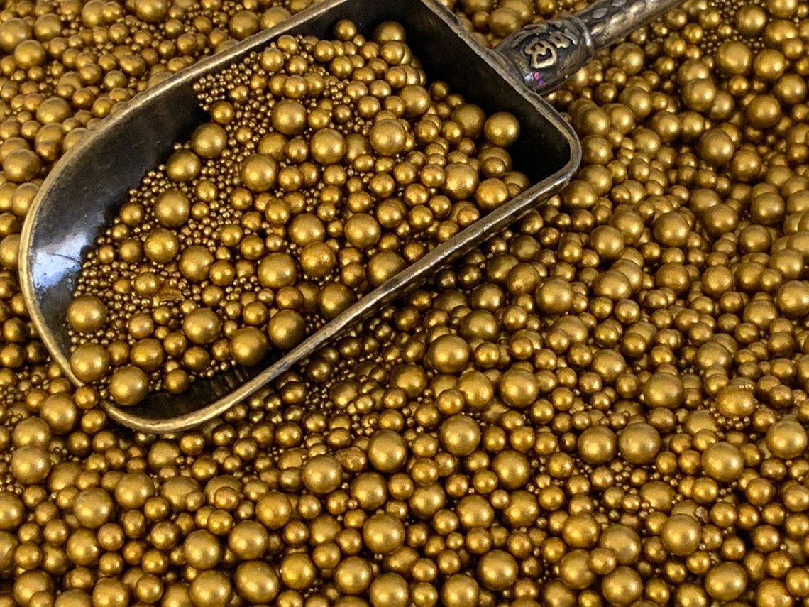 Gold Rush Tiny Glass Bubbles Tiny Glass Bubbles Shaker - Etsy UK