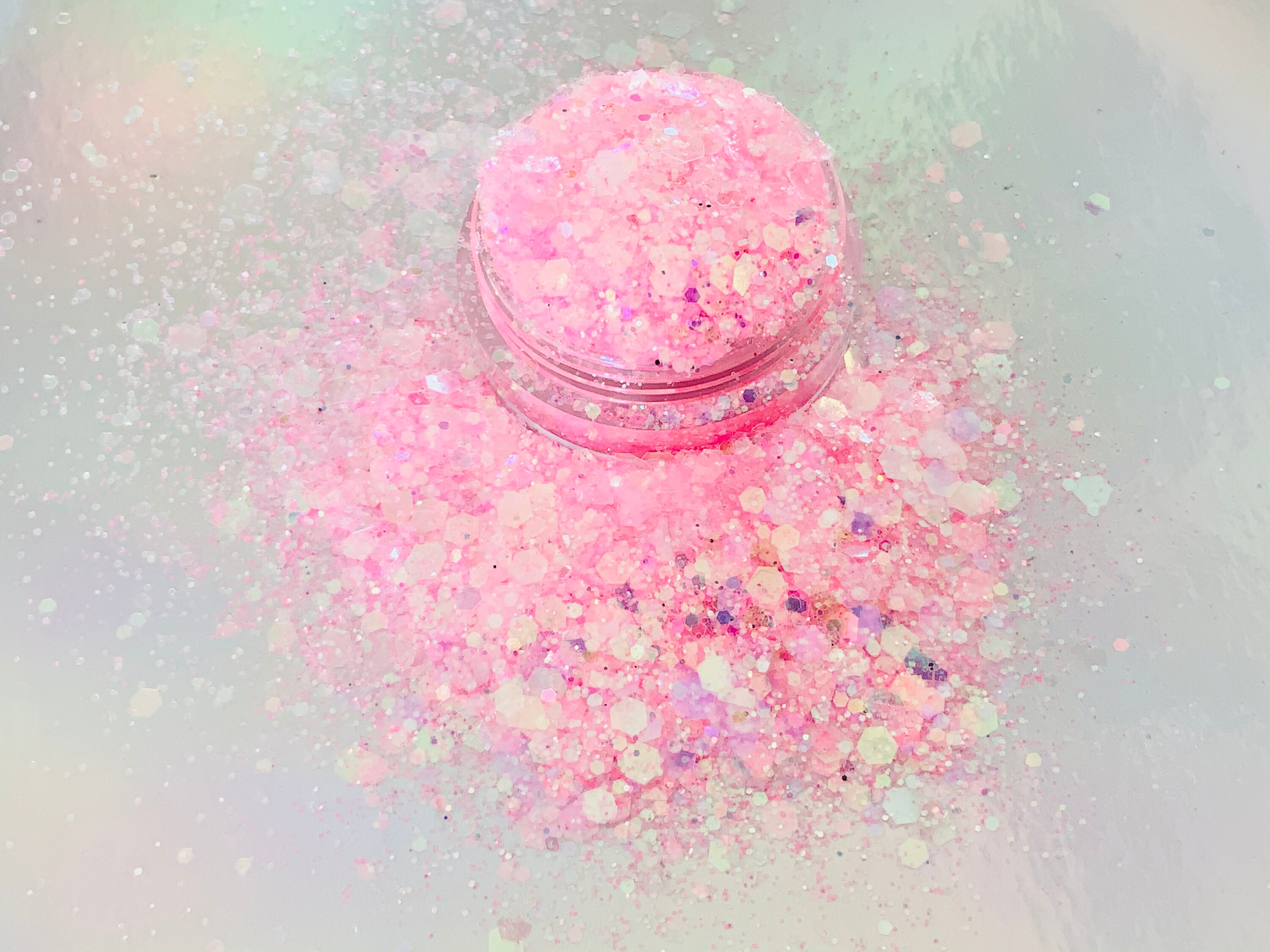 Pastel Pink Glitter Colour Shift Glitter Craft Supplies | Etsy UK