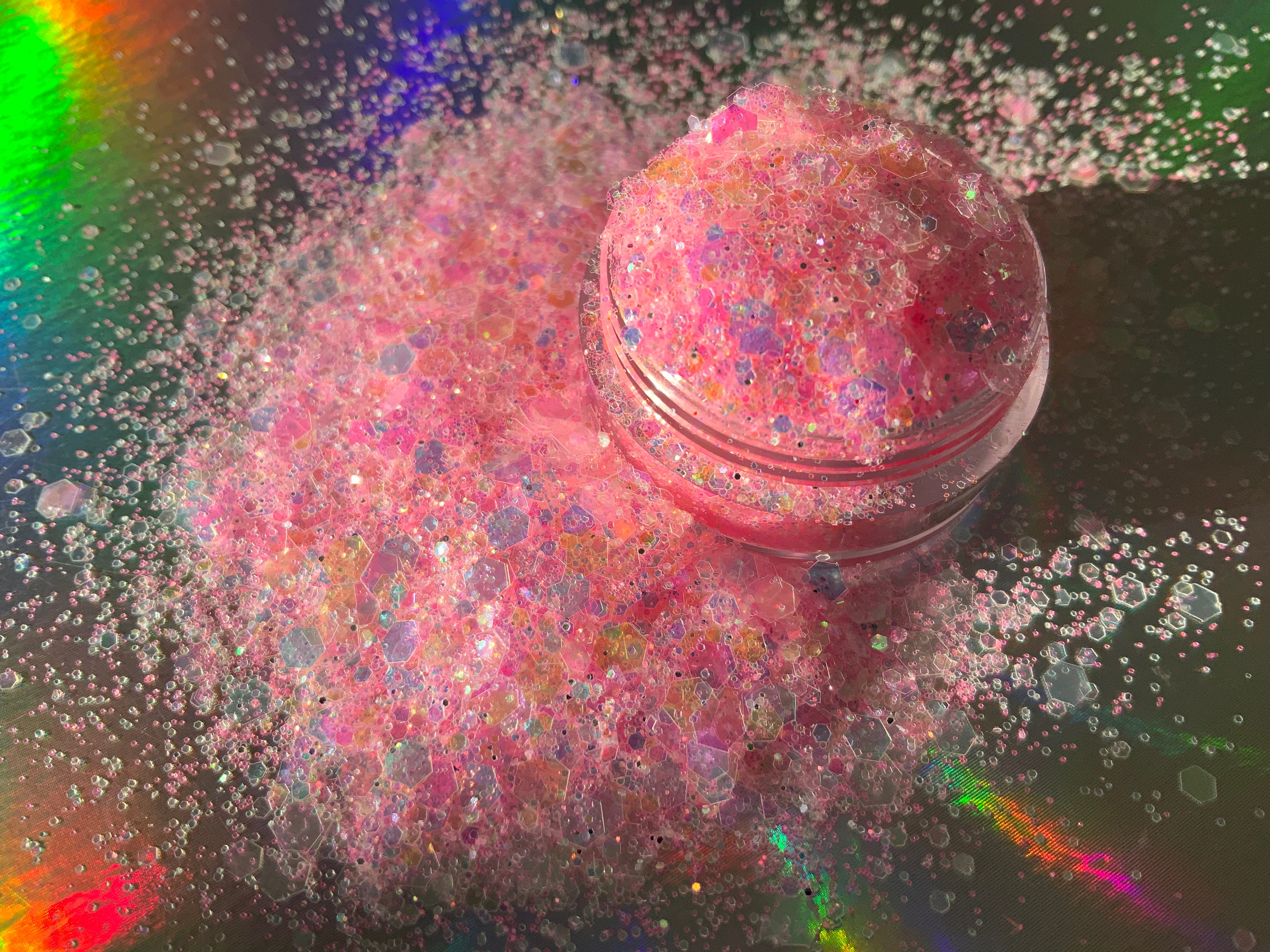 Pastel Pink Glitter Colour Shift Glitter Craft Supplies | Etsy UK