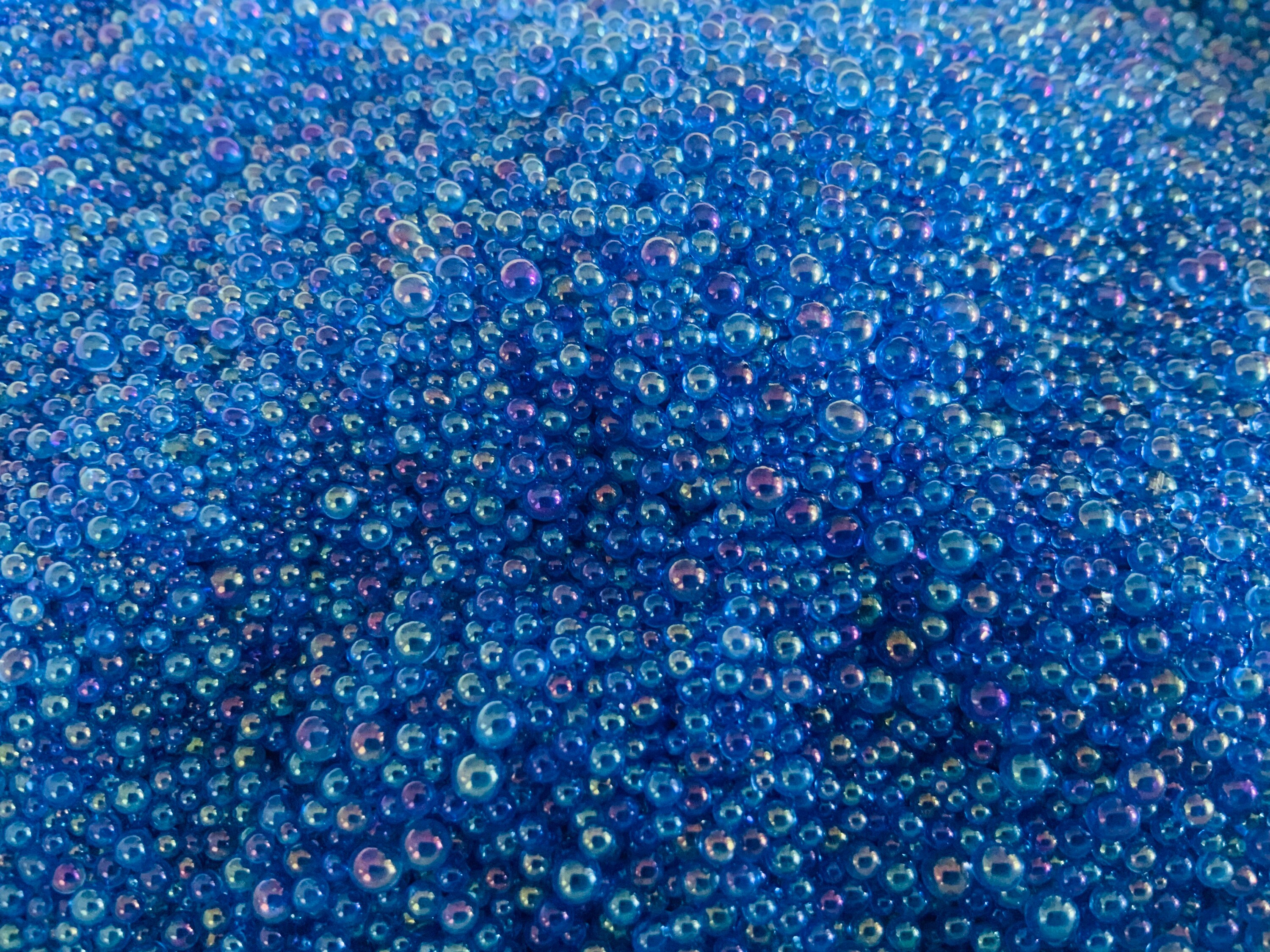 Deep Blue Glass Bubbles Tiny Glass Bubbles Shaker Filler - Etsy