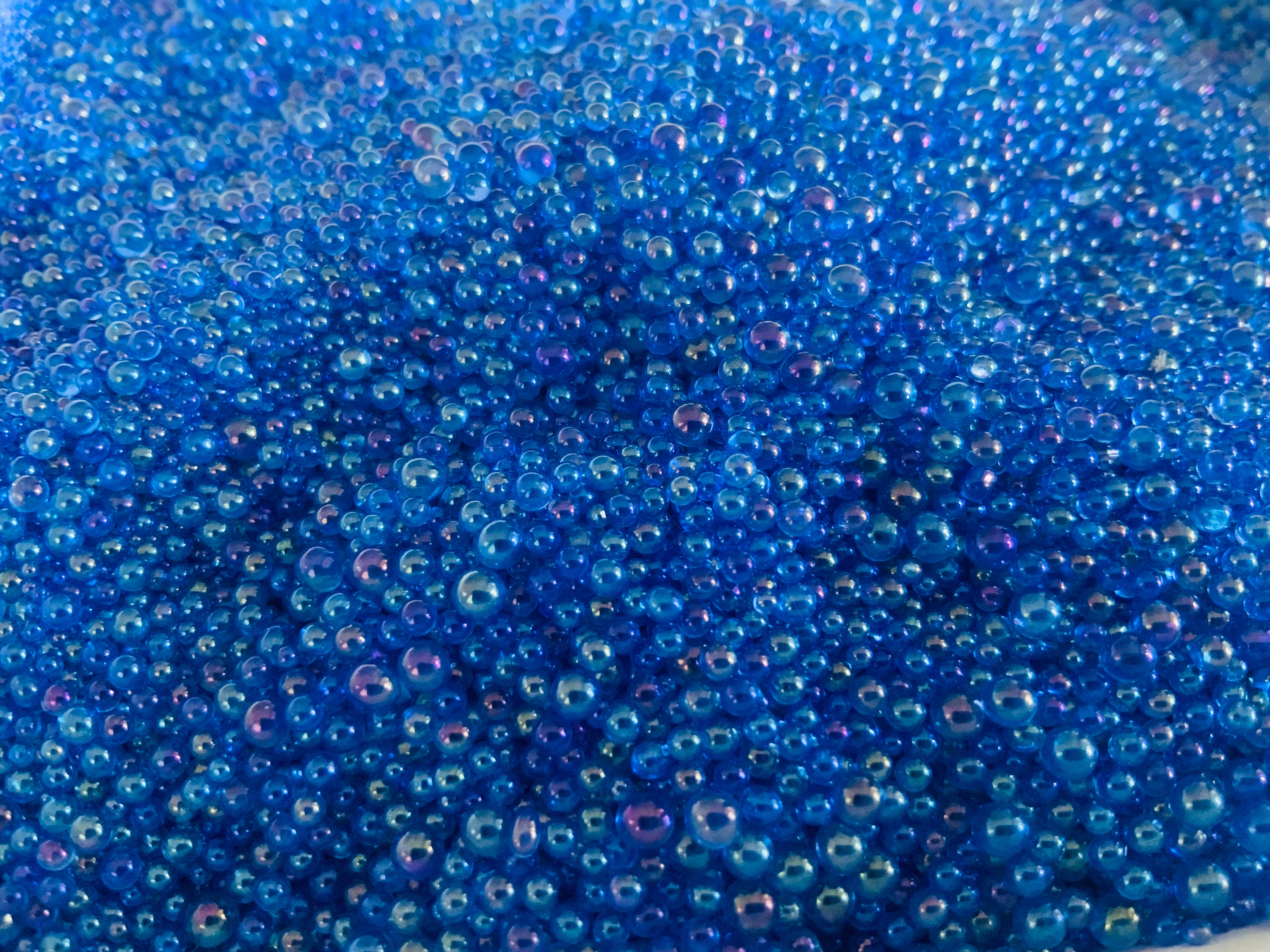 Deep Blue Glass Bubbles Tiny Glass Bubbles Shaker Filler | Etsy