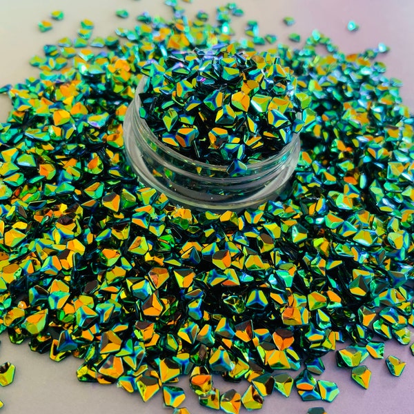 Triangle Glitter - Etsy