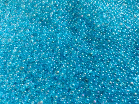 Blue Glass bubbles tiny glass bubbles shaker filler | Etsy