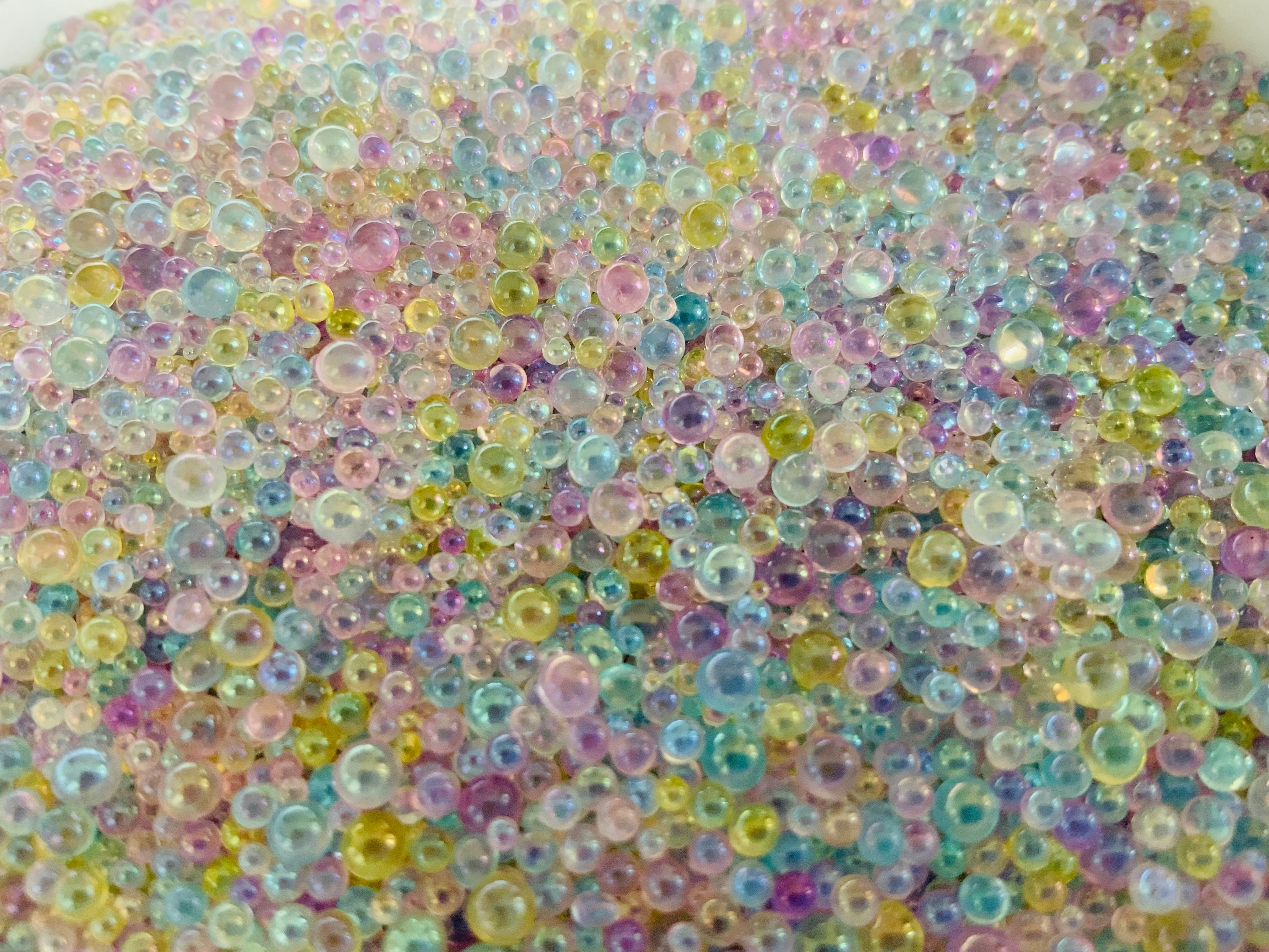 Mermaid Glass Bubbles Tiny Glass Bubbles Shaker Filler | Etsy