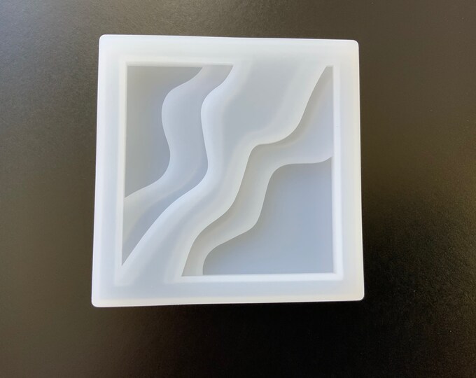 Ocean Wave Coaster Mould , Silicone Mold , Wave Mould , Decor Mould ...