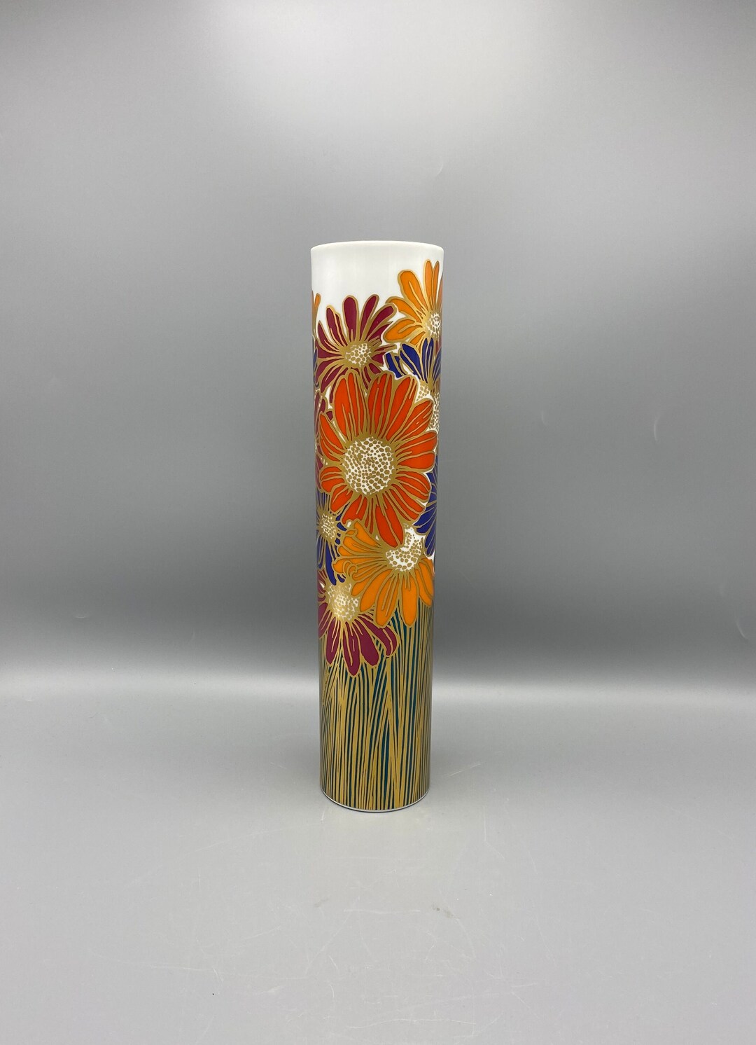 Rosenthal Design Ceramics, Gold Colorful Flowers Bjorn Wiinblad ...