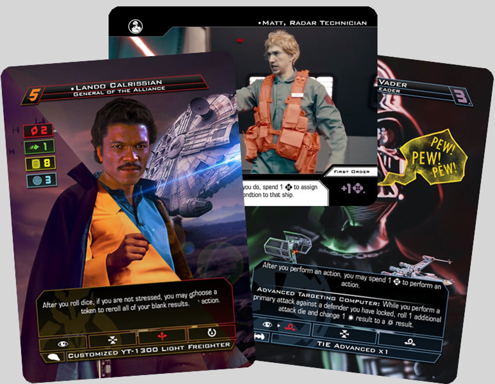 Custom X-wing Cards From NNXW Open Battle for Batuu: Charity Prize Wall ...