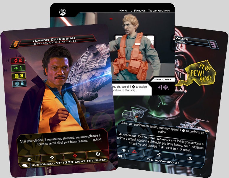 Custom X-wing Cards From NNXW Open Battle for Batuu: Charity Prize Wall ...