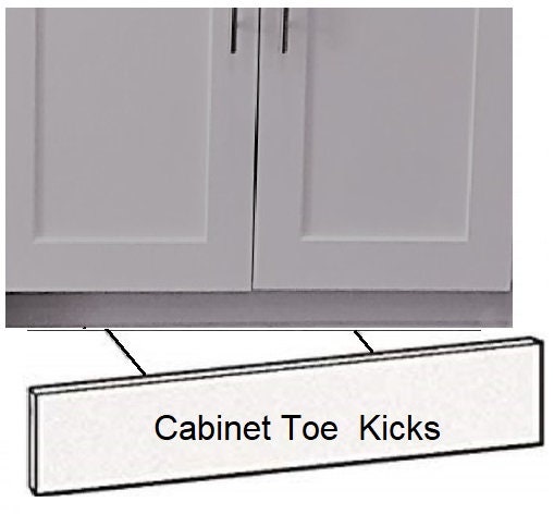 Cabinet Toe Kick Plate 4.5"high, Cabinet Space Cover - Etsy