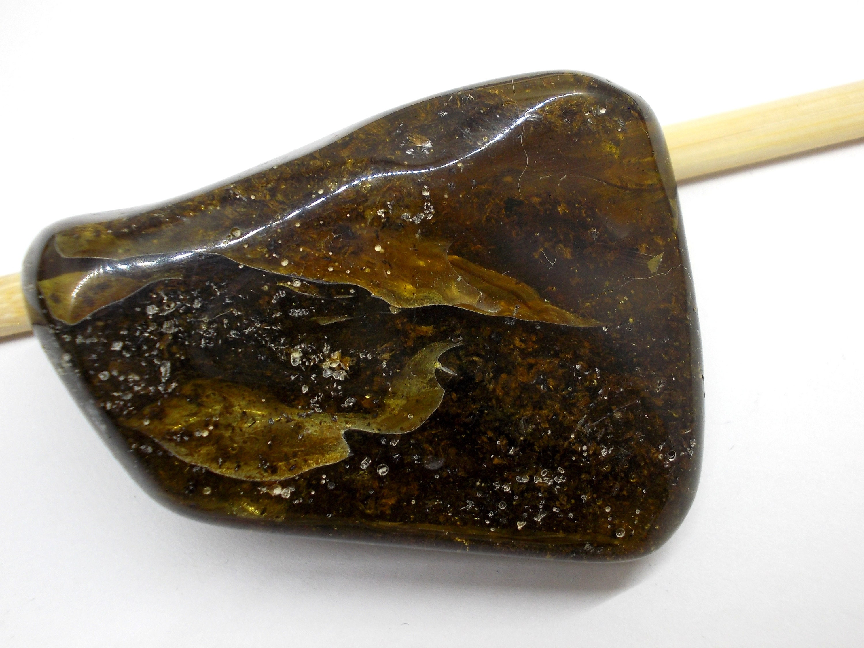 A large piece of polished amber. Baltic natural amber | Etsy