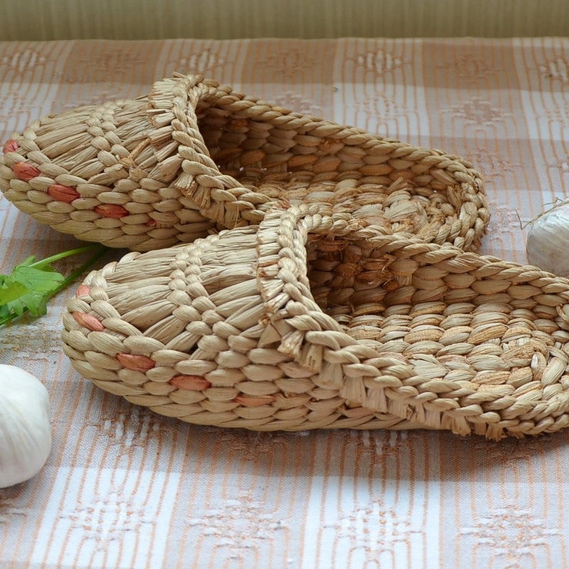 Straw Shoes - Etsy