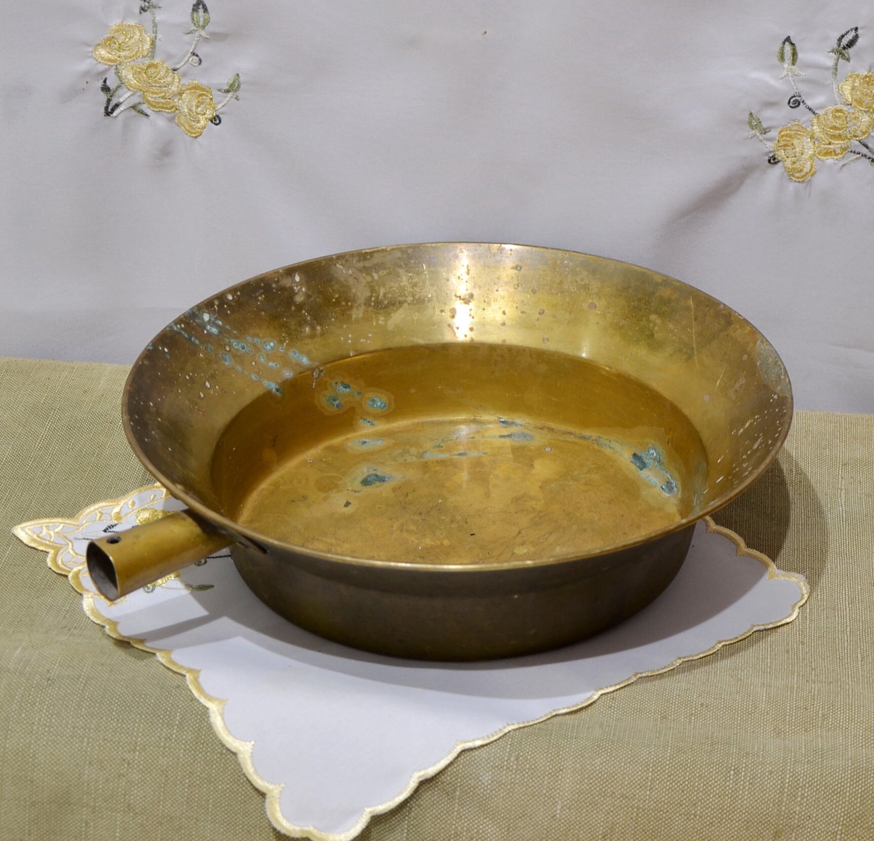 Ancient brass frying pan brass frying pan of the tsarist | Etsy