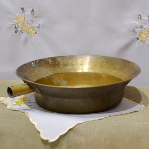 Ancient Brass Frying Pan, Brass Frying Pan of the Tsarist Russia Period ...