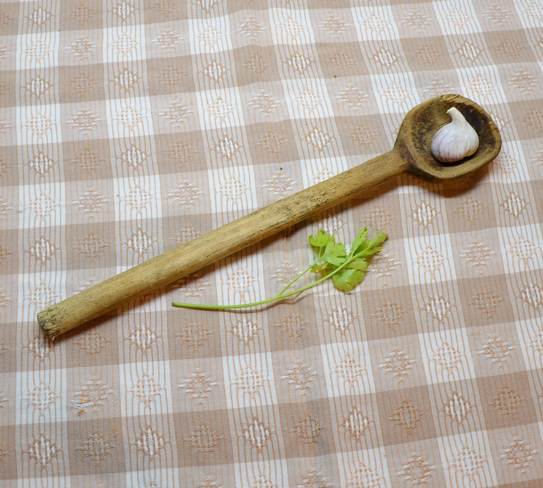 Vintage Rustic Wood Spoon, Farm Wood Spoon, Rustic Kitchen Decor - Etsy
