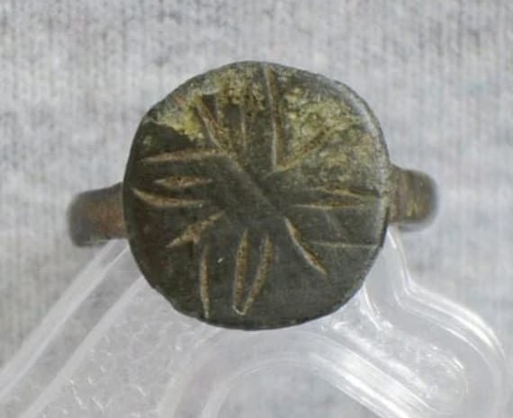 ancient medieval ring with - Gem