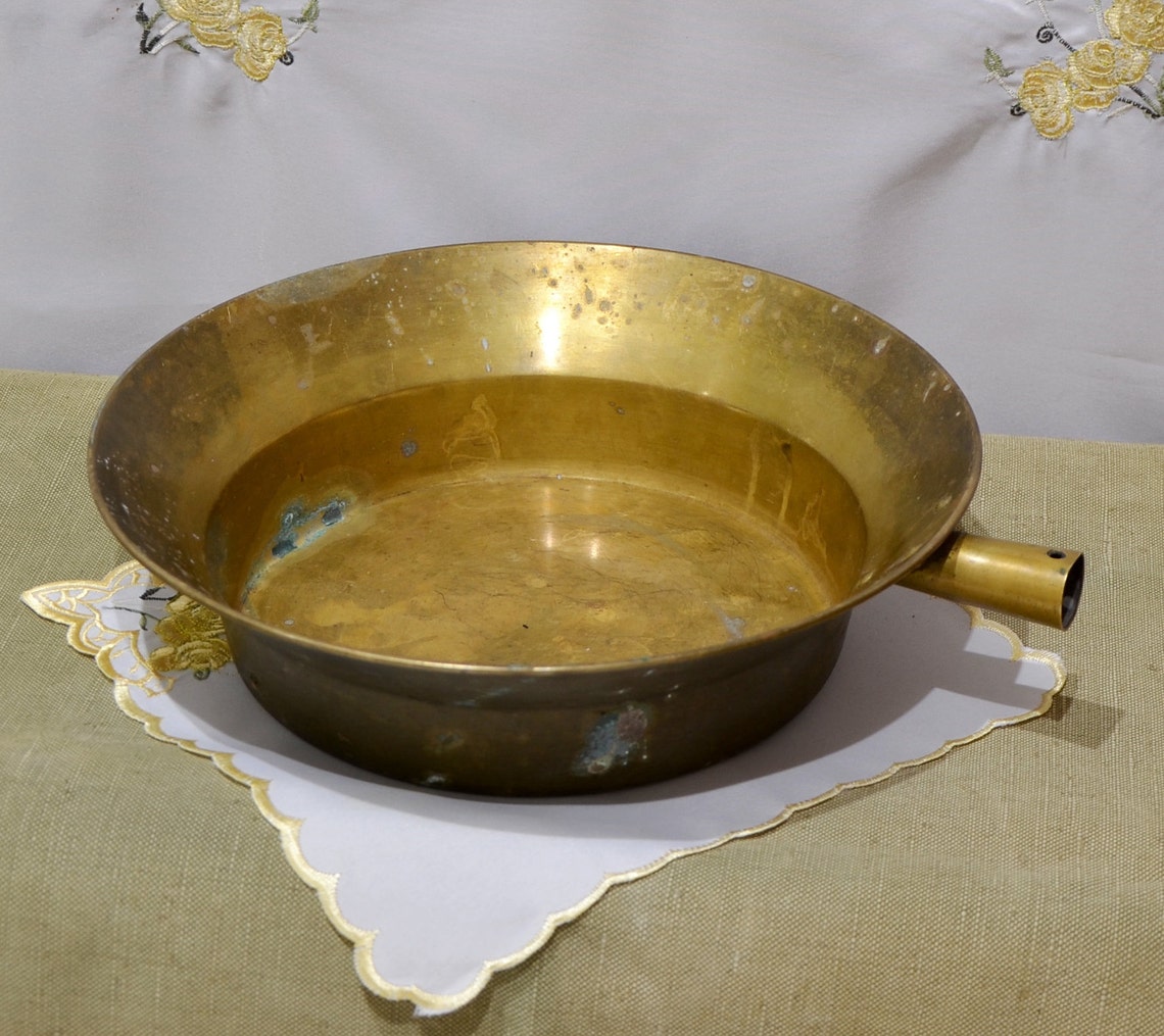 Ancient brass frying pan brass frying pan of the tsarist | Etsy