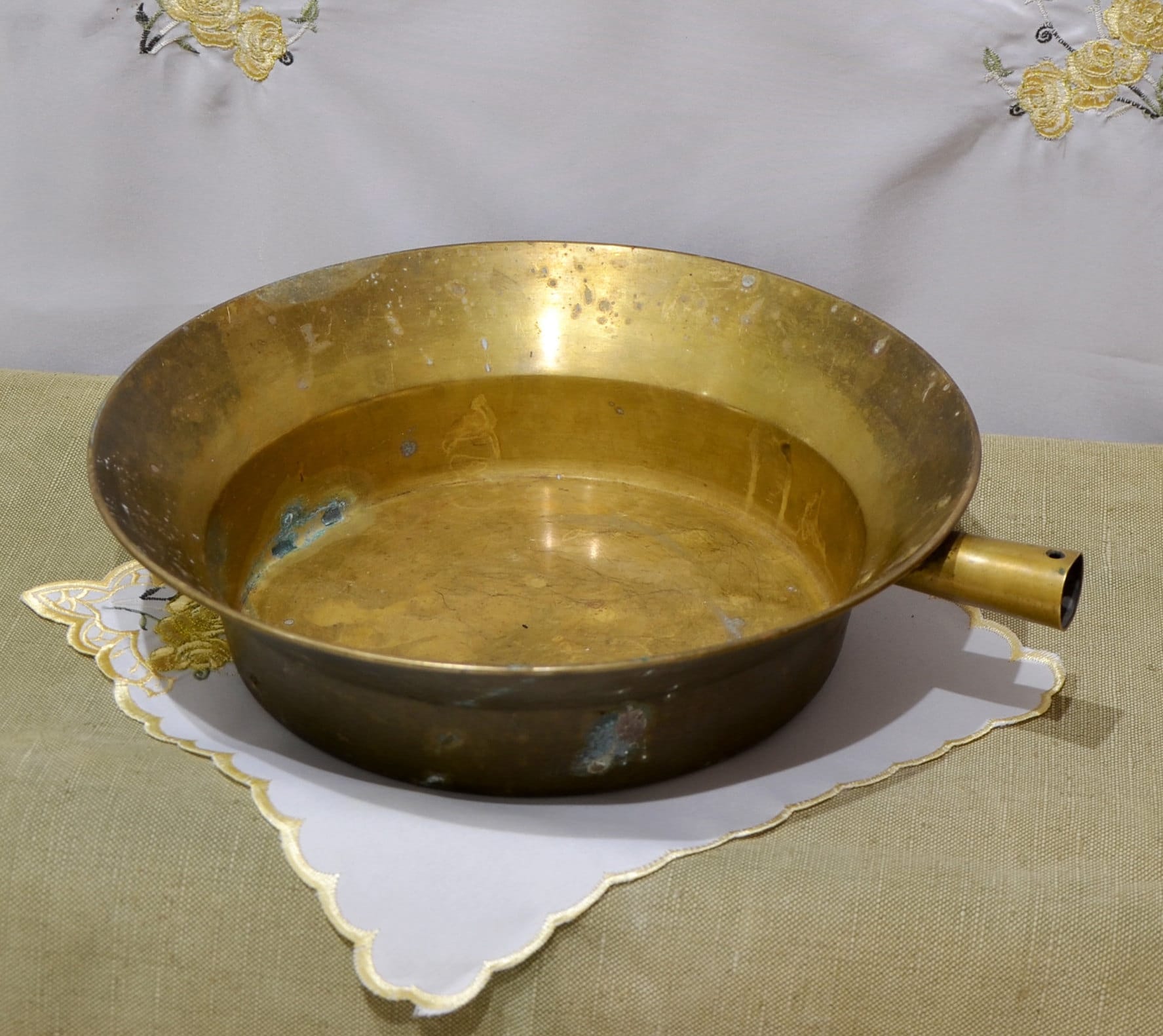 Ancient Brass Frying Pan, Brass Frying Pan of the Tsarist Russia Period ...