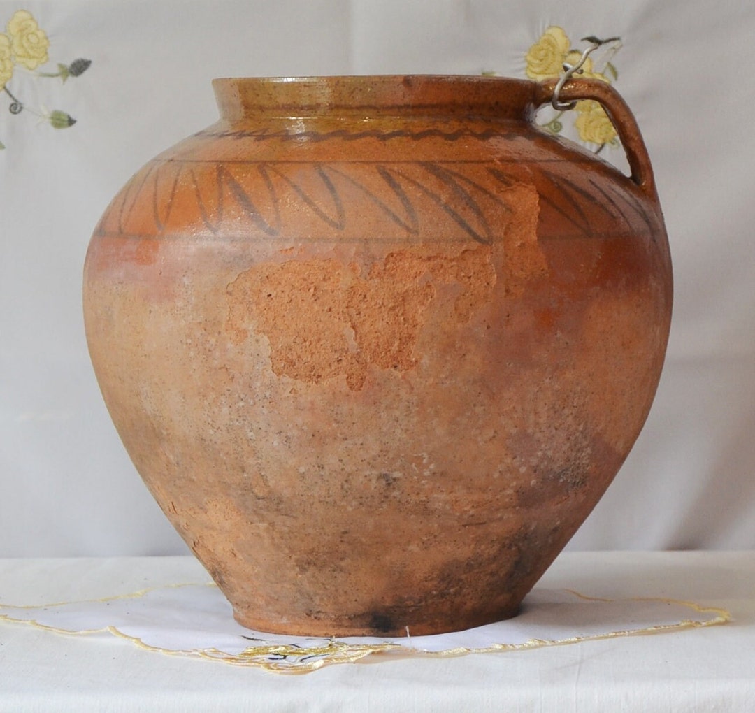 Primitive Clay Pot Old Red Clay Jug Wabi Sabi Pottery - Etsy