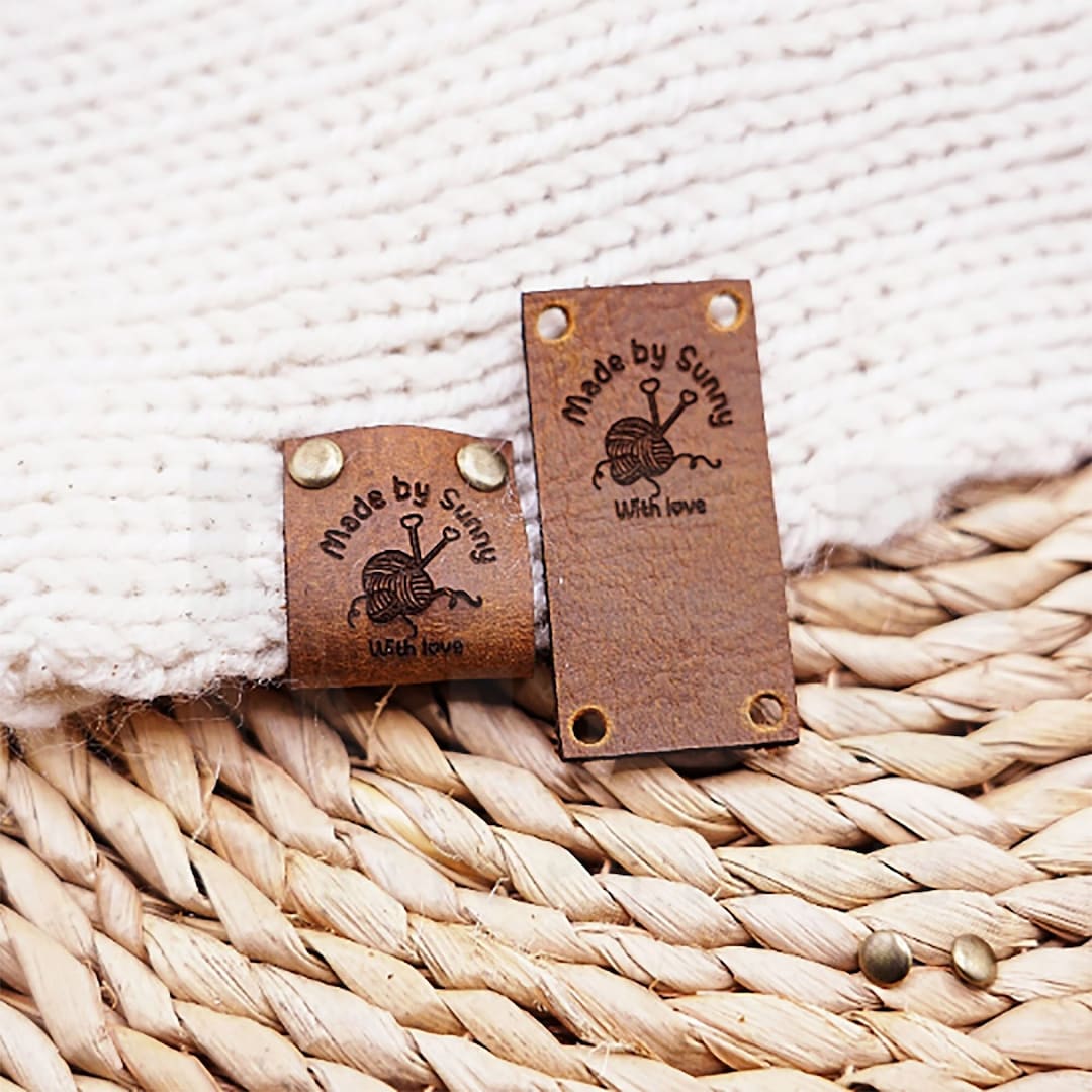 Rivets Labels for Knitting and Crochet, Custom Your Logo Tags ...