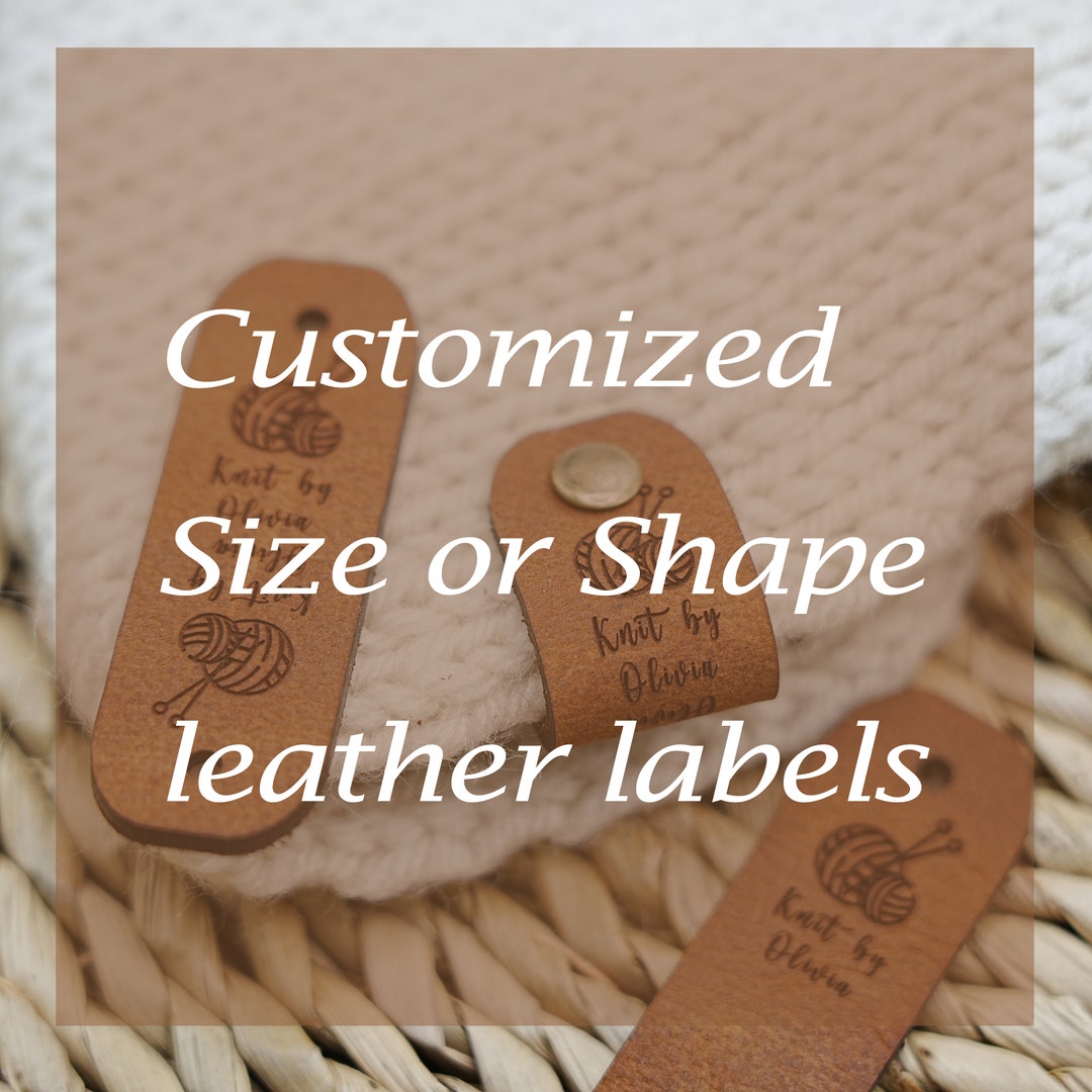 Personalized Leather Labels Additional Fees, Custom Size/shape Leather ...