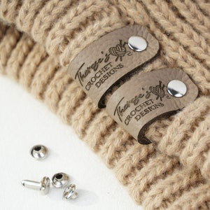 Personalized Logo Tags for Hats, Custom Labels for Knits and Crochet ...