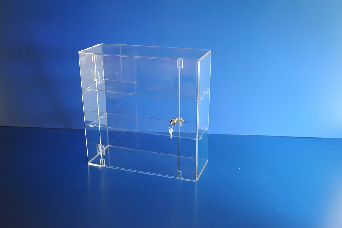 Lockable Display Cabinet Acrylic 500 X 500 X 200mm - Etsy