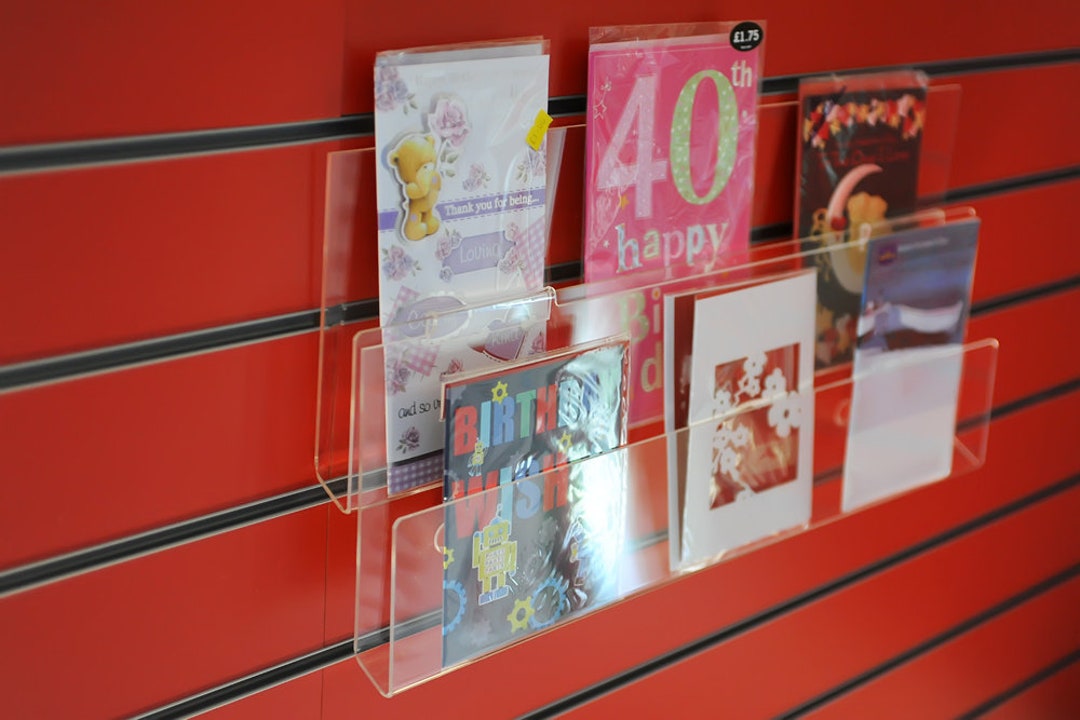 Tiered Card Trays for Slatwall - Etsy