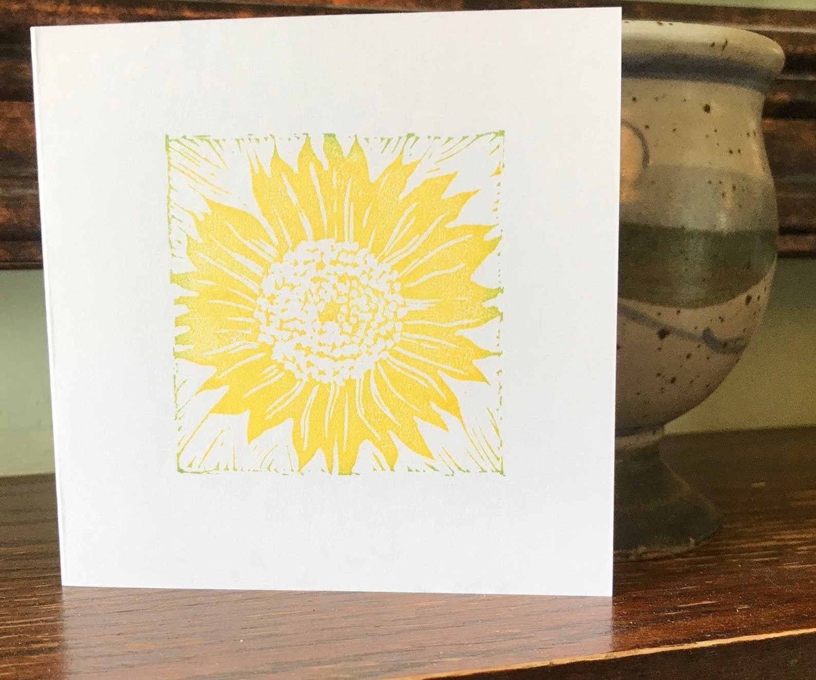 Pack of 6 Sunflower Notecards - Etsy UK