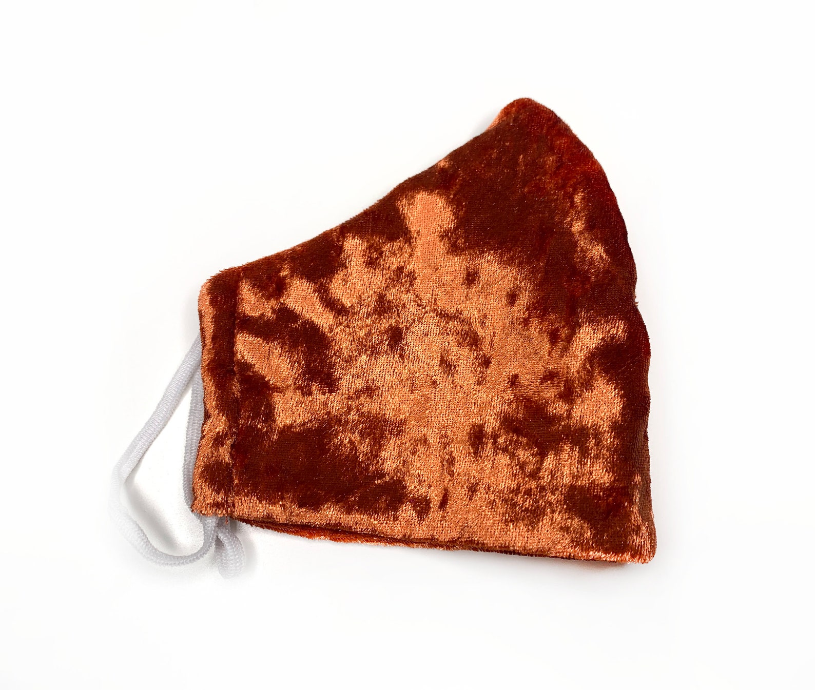 Shiny Copper Velvet Necktie Rust Ties Pocket Square Bow - Etsy