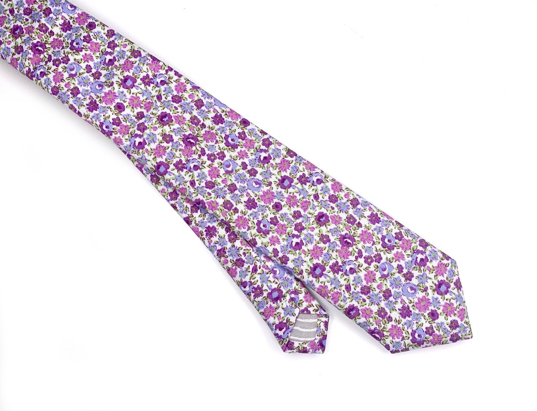 Wisteria Floral Tie , CASSIS Floral Necktie , Bow Tie , Suspenders ...