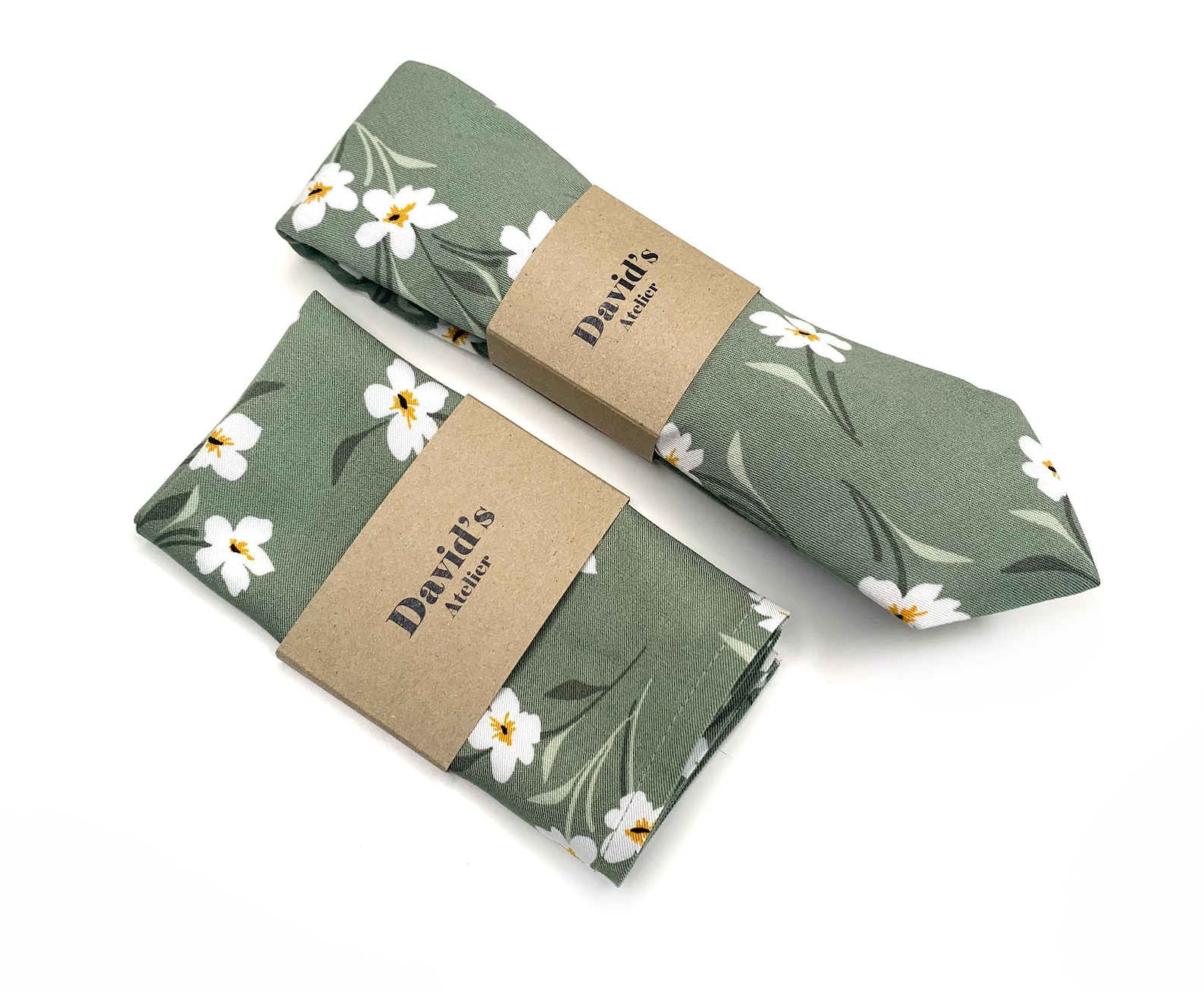 Dusty Sage Floral Tie Sage Green Floral Necktie Bow Tie - Etsy