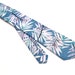 Tropical Floral TIE , Hawaii Wedding Neckties , Navy Tropical Floral ...