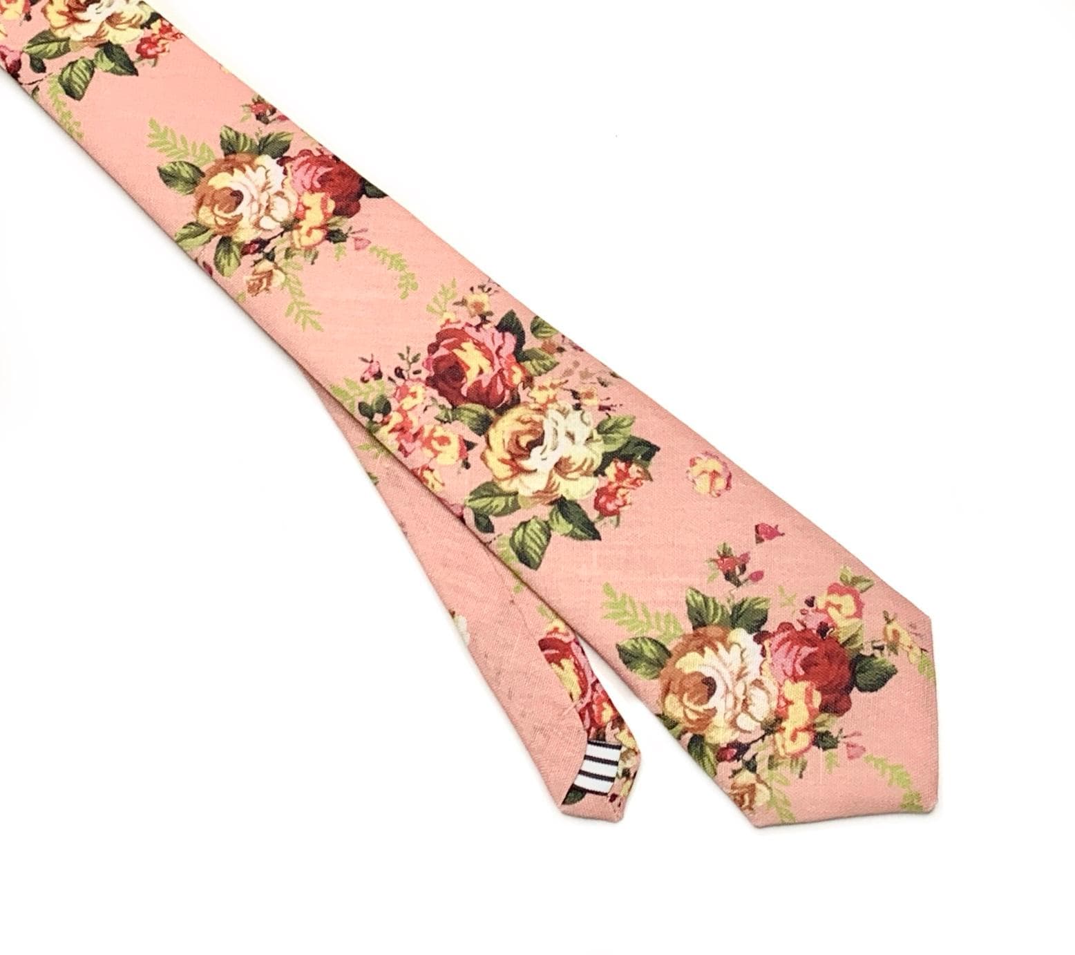 Black Floral Tie, White Floral Tie, Pink Blush Floral Tie, Ivory Cream ...