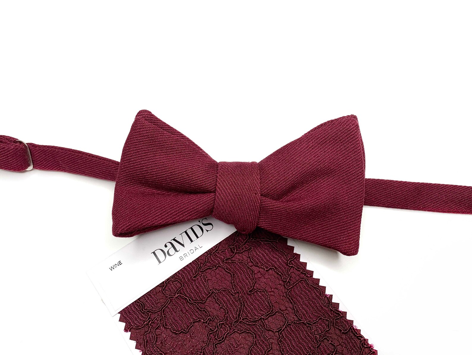 Set of Burgundy Solid Tie and Pocket Square Wine Wedding - Etsy