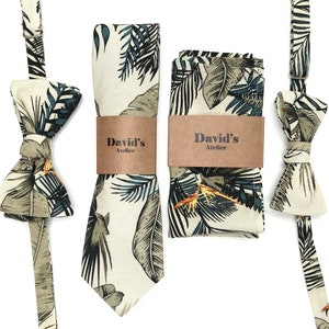 Tropical Floral TIE , Hawaii Wedding Neckties , Navy Tropical Floral ...