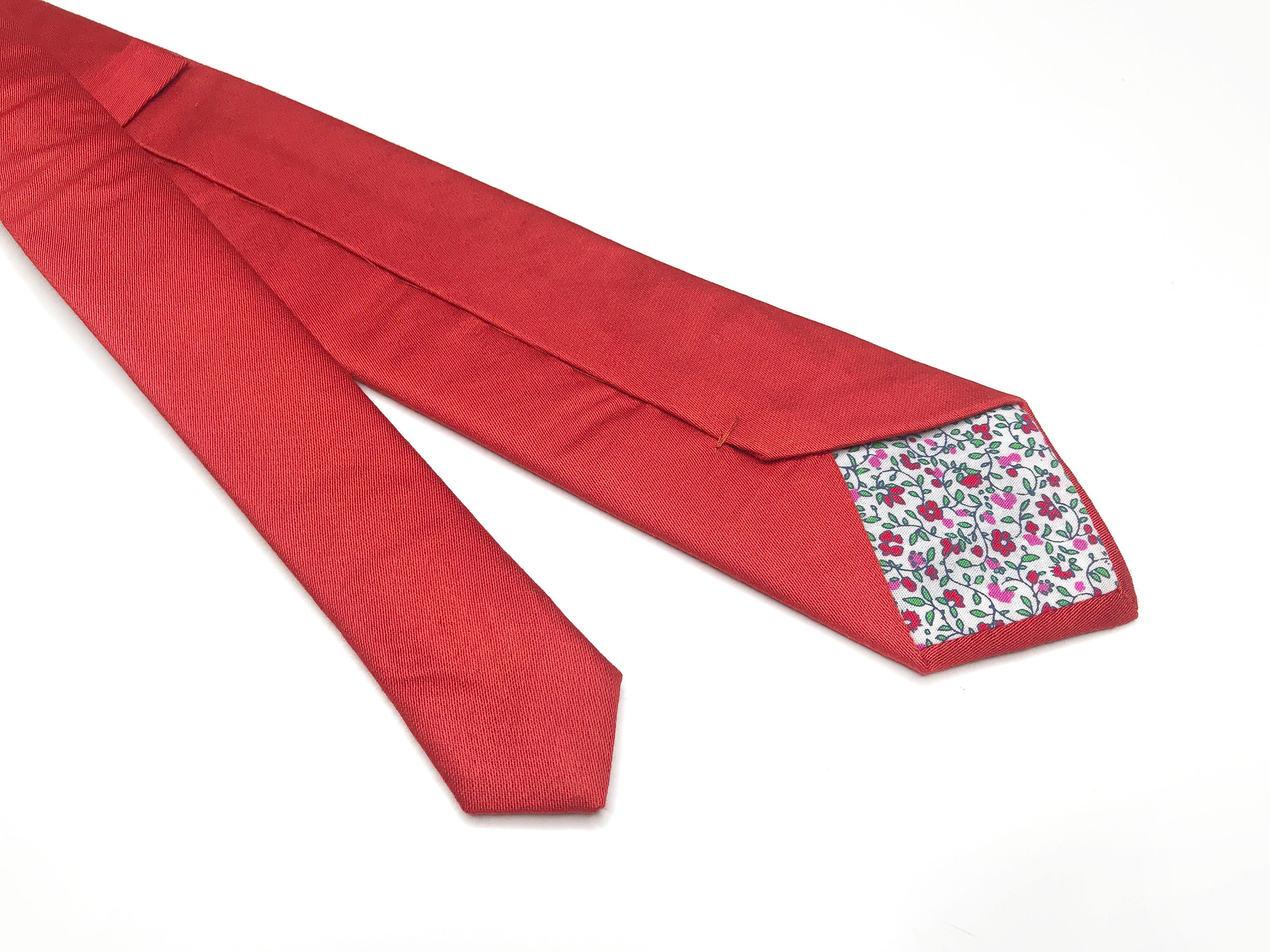 PERSIMMON Wedding Tie Orange Solid Necktie Pocket Square - Etsy