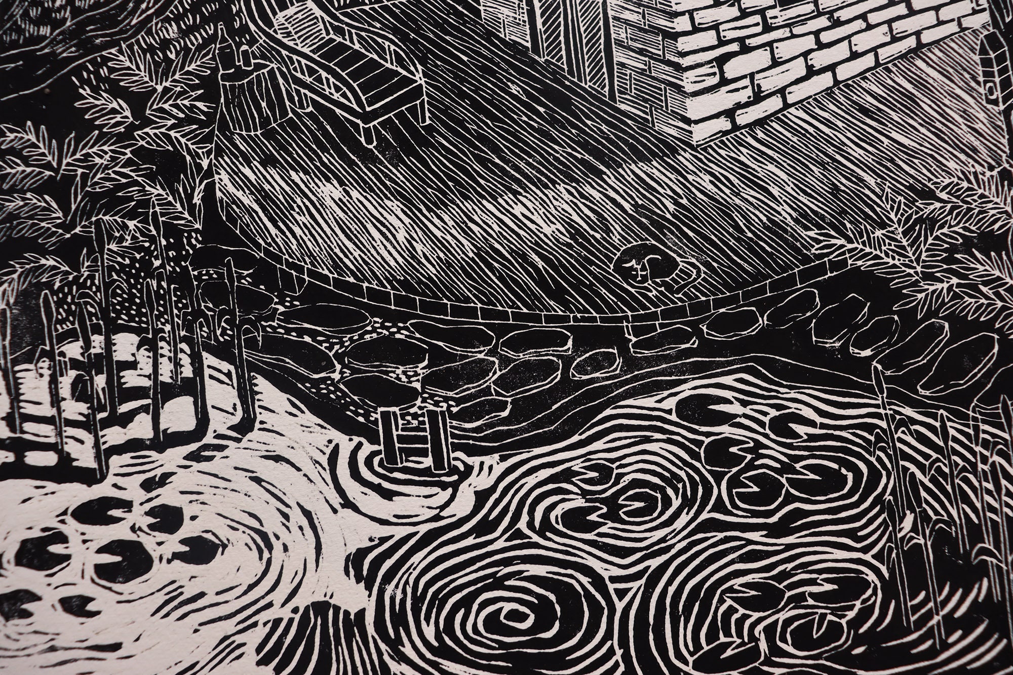 The Oak Handmade Woodcutprint - Etsy