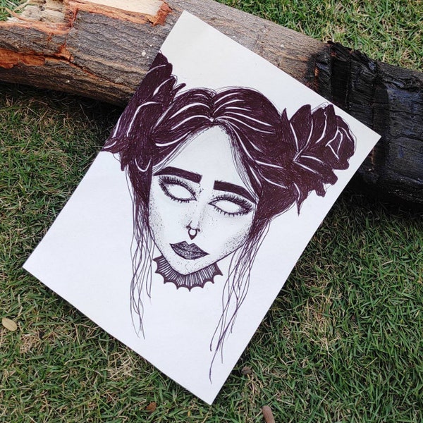 Psychedelic Drawing - Etsy