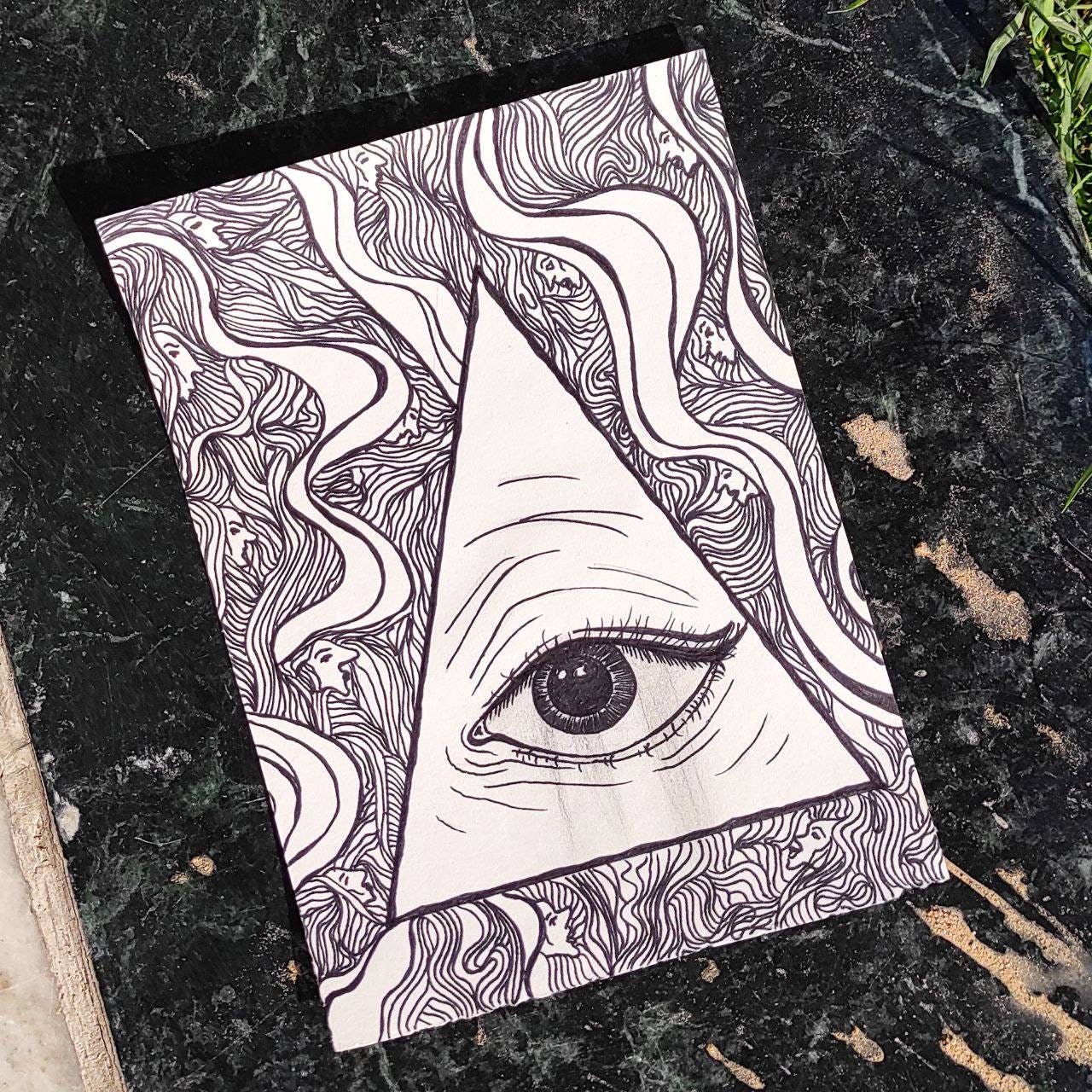 Illuminati Trippy Drawings