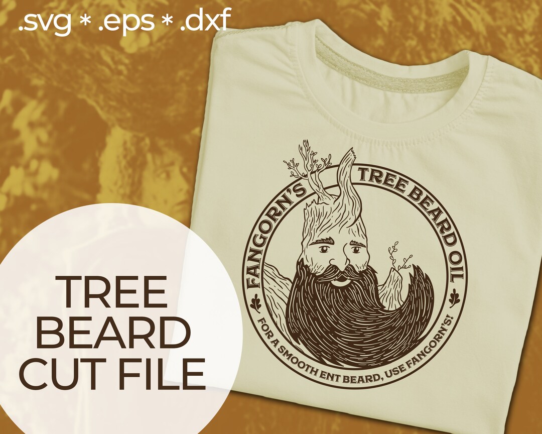 Ent SVG, Fangorn's Tree Beard Oil Logo, Two Towers, Retro and Vintage ...
