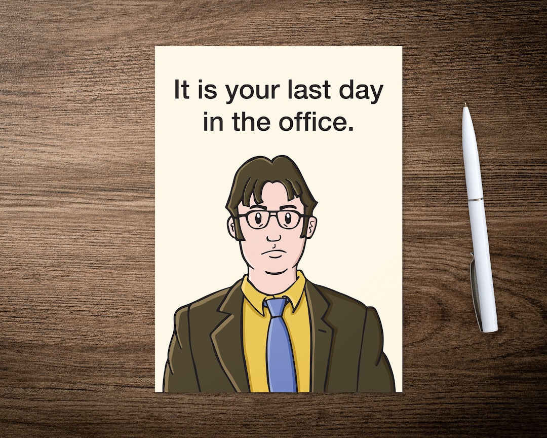 Last Day in the Office PRINTABLE Card, Funny Farewell Card, Good Luck ...