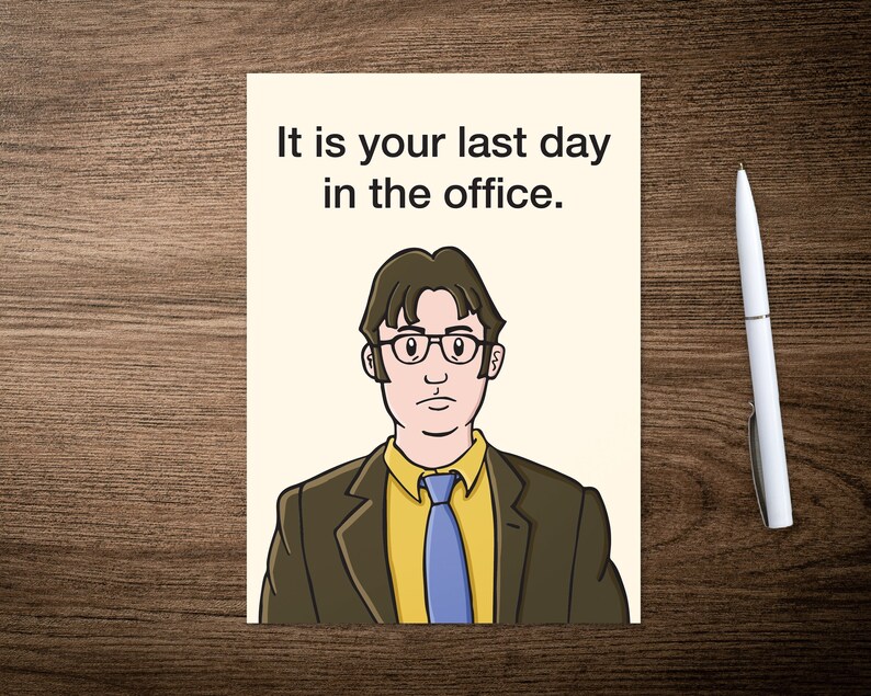 Last Day in the Office PRINTABLE Card, Funny Farewell Card, Good Luck ...