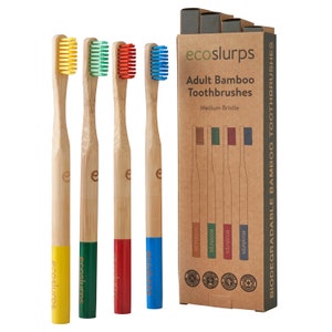 Ecoslurps Bamboo Toothbrushes - British Eco-friendly Family Toothbrush ...
