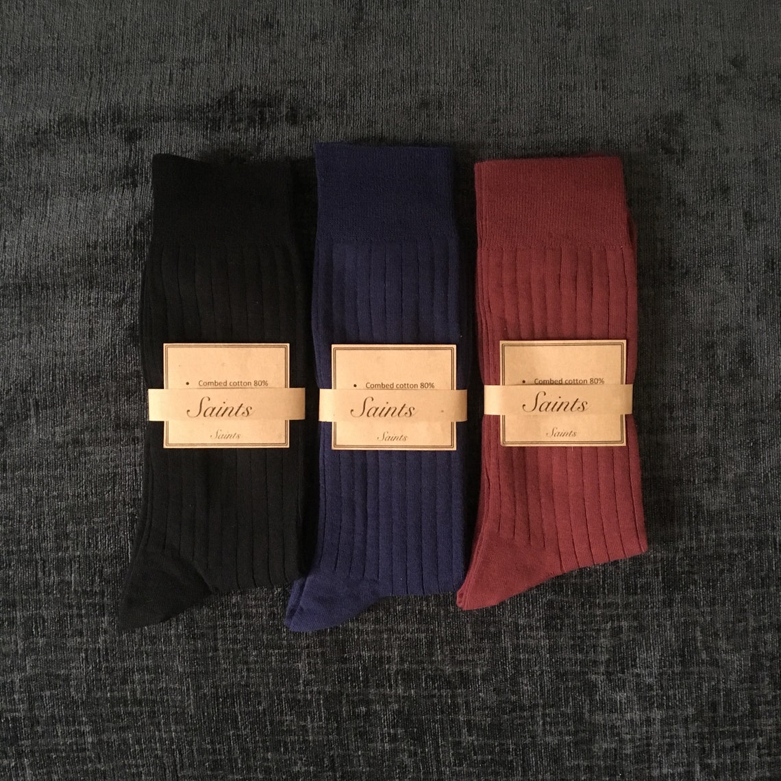 Men's Classic Socks, High Quality, Suit Socks, Gift for Men [3 Colours ...