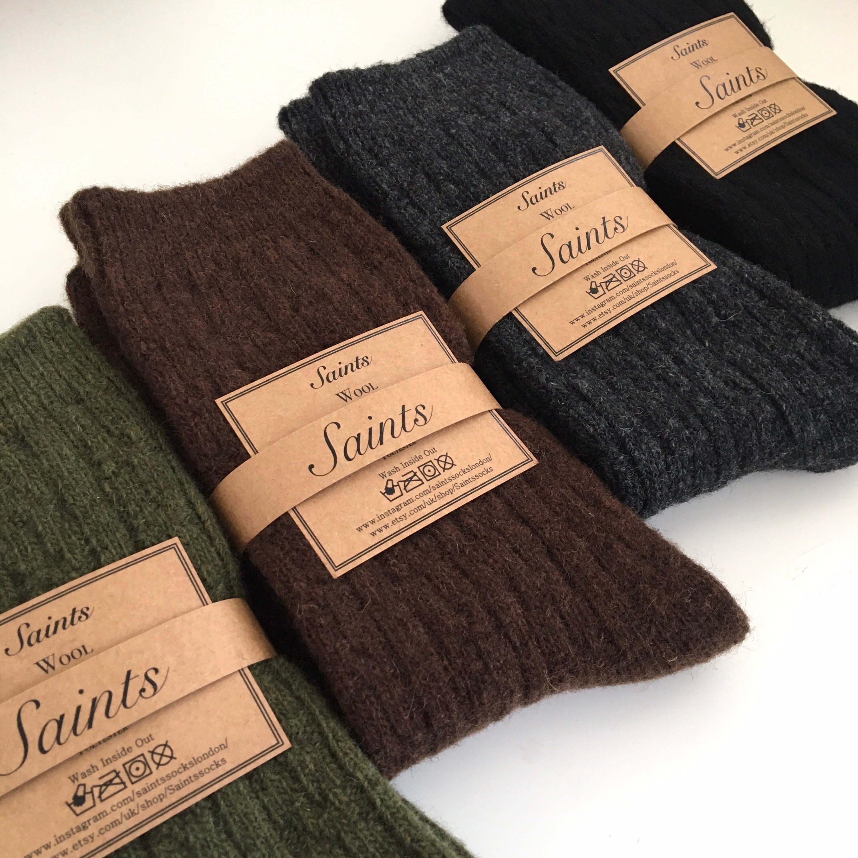 Cozy Warm Retro Wool Women's Socks, High Quality, Winter Socks, Gift ...