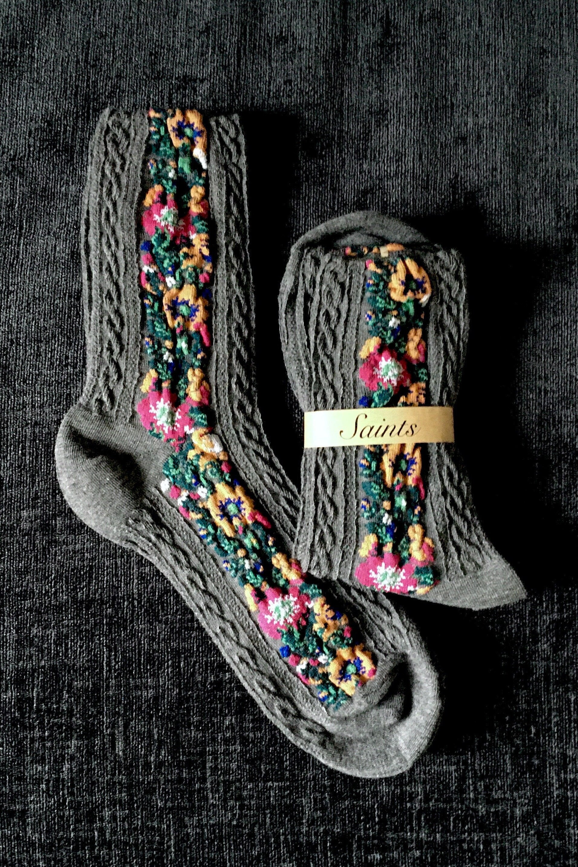 Unique Flower Pattern Women's Socks Unique Socks Fashion - Etsy UK