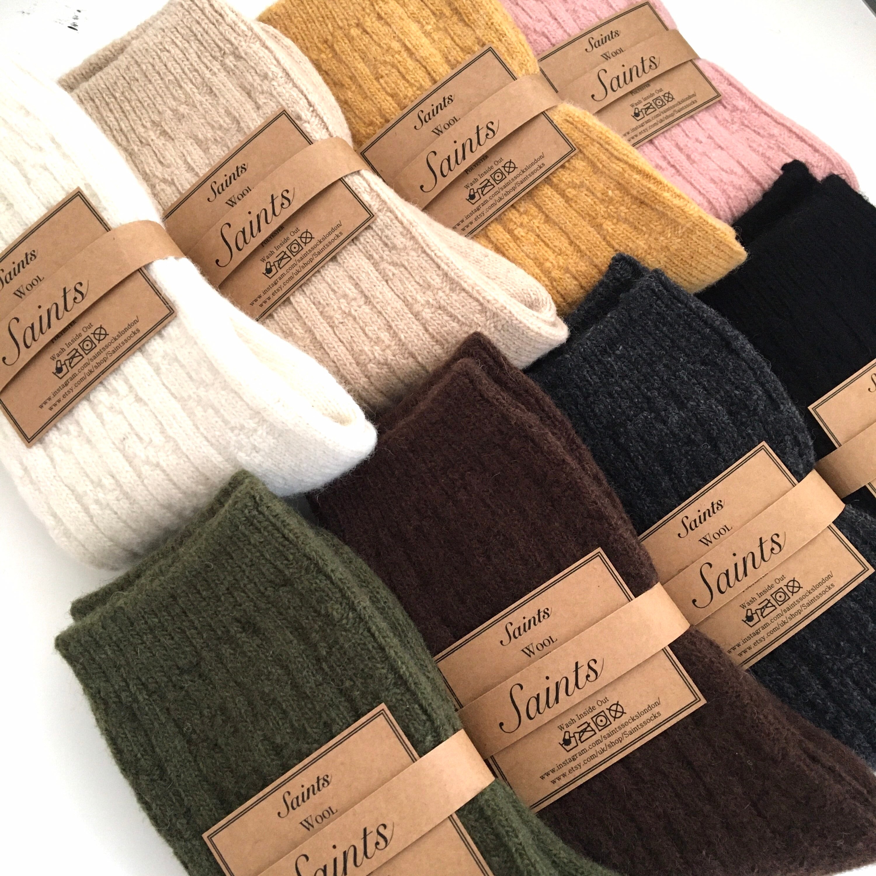 Cozy Warm Retro Wool Women's Socks, High Quality, Winter Socks, Gift ...