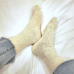 Lovely Colour Dot Cotton Socks [6 Colours Available] - Etsy